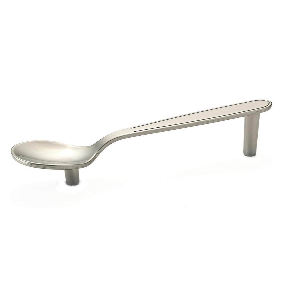 Richelieu Hardware 3 3/4 in. (96 mm) Brushed Nickel Spoon Shaped ...