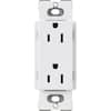 Lutron Claro 15 Amp Duplex Outlet, White (CAR-15-WH) CAR-15-WH - The ...