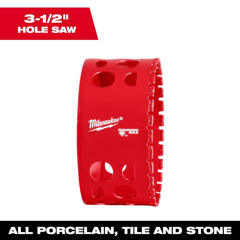 Milwaukee 3-1/2 in. Diamond Max Hole Saw 49-56-5678 - The Home Depot