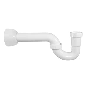 PLUMBFLEX 1-1/2 in. Polypropylene Offset Trap for Tubular Drain ...