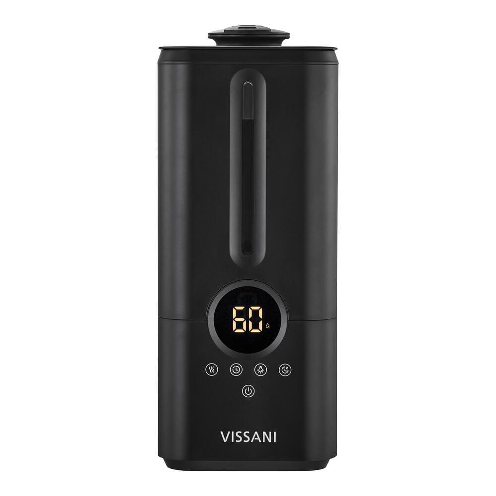 Vissani 1.5 Gal. Ultrasonic Humidifier 360 ° Turning Dual Nozzle Cool ...