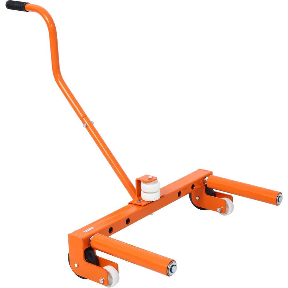 Tidoin Orange 330 lb. Load Capacity Adjustable Heavy Duty Wheel Dolly ...