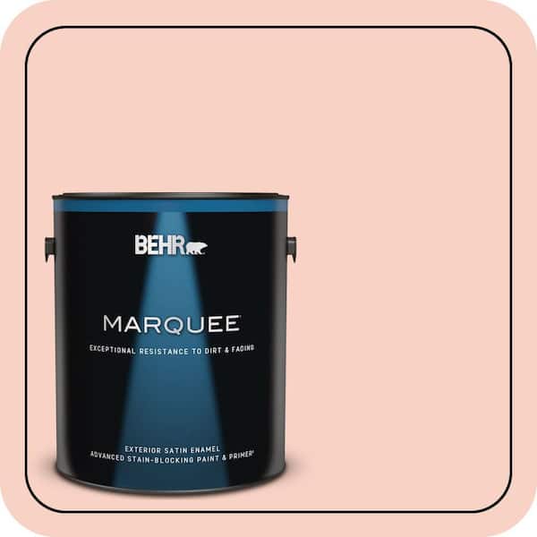 BEHR MARQUEE 1 gal. #210C-2 Demure Pink Satin Enamel Exterior Paint ...