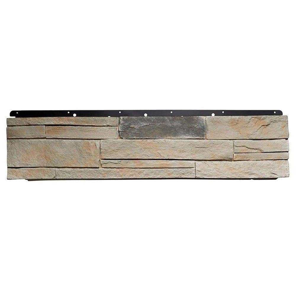 Boral 72 in. W x 36 in. L Multi-Colored Manufactured Stone Flat Siding ...