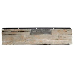 Boral 72 in. W x 36 in. L Multi-Colored Manufactured Stone Flat Siding ...