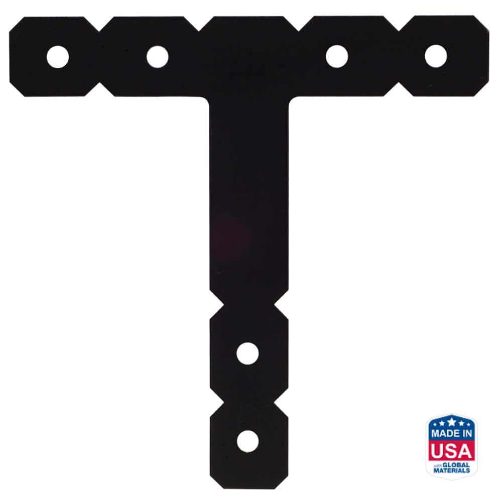 Simpson Strong-Tie OT 12 in. x 12 in. Black Powder-Coated Ornamental T ...