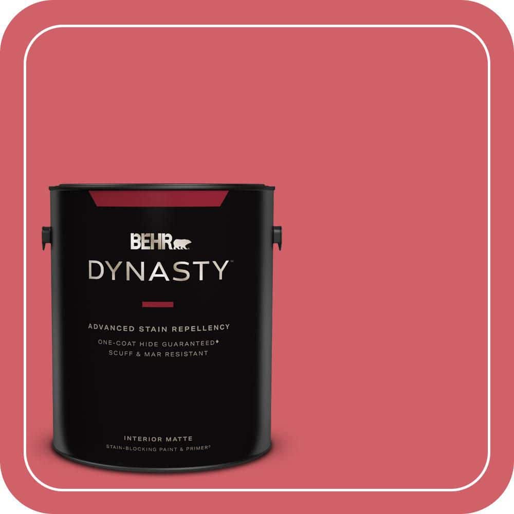 BEHR DYNASTY 1 gal. #140B-6 Italiano Rose Matte Interior Stain-Blocking ...