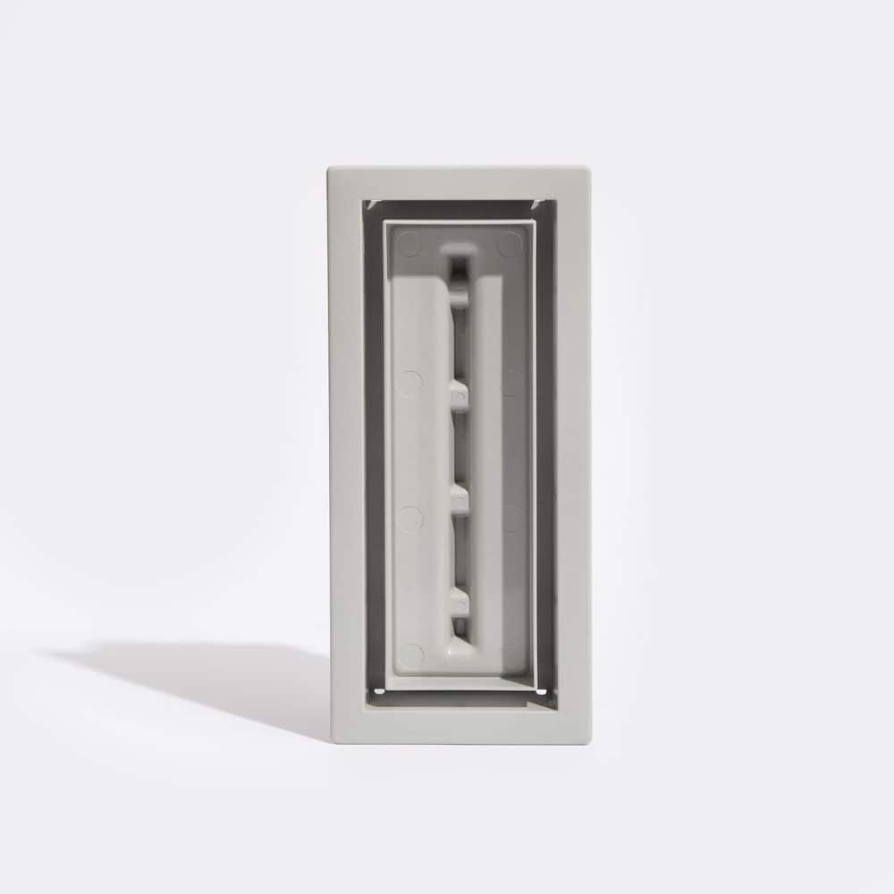 FITTES Framed Floor Vent (Lite) 4 in. x 10 in. Grey LITE4X10GRY - The ...