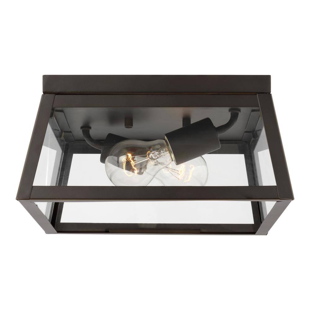 Generation Lighting Founders 2-Light Bronze Transitional Exterior ...