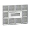 Clearly Secure 27 in. x 23.25 in. x 3.125 in. Frameless Diamond Pattern ...