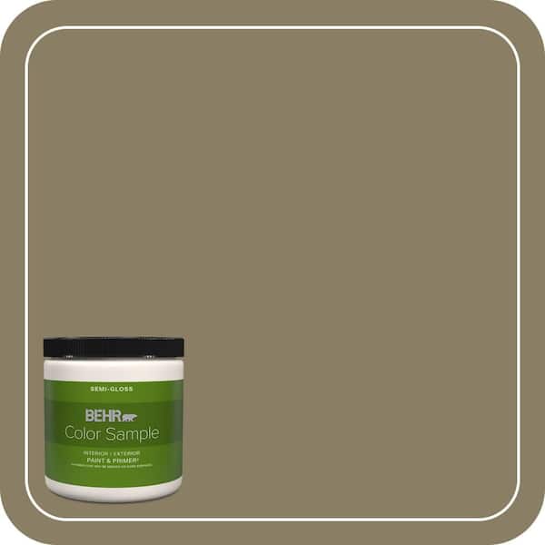 BEHR PREMIUM PLUS 8 oz. #N330-6 Lagoon Moss Semi-Gloss Interior ...