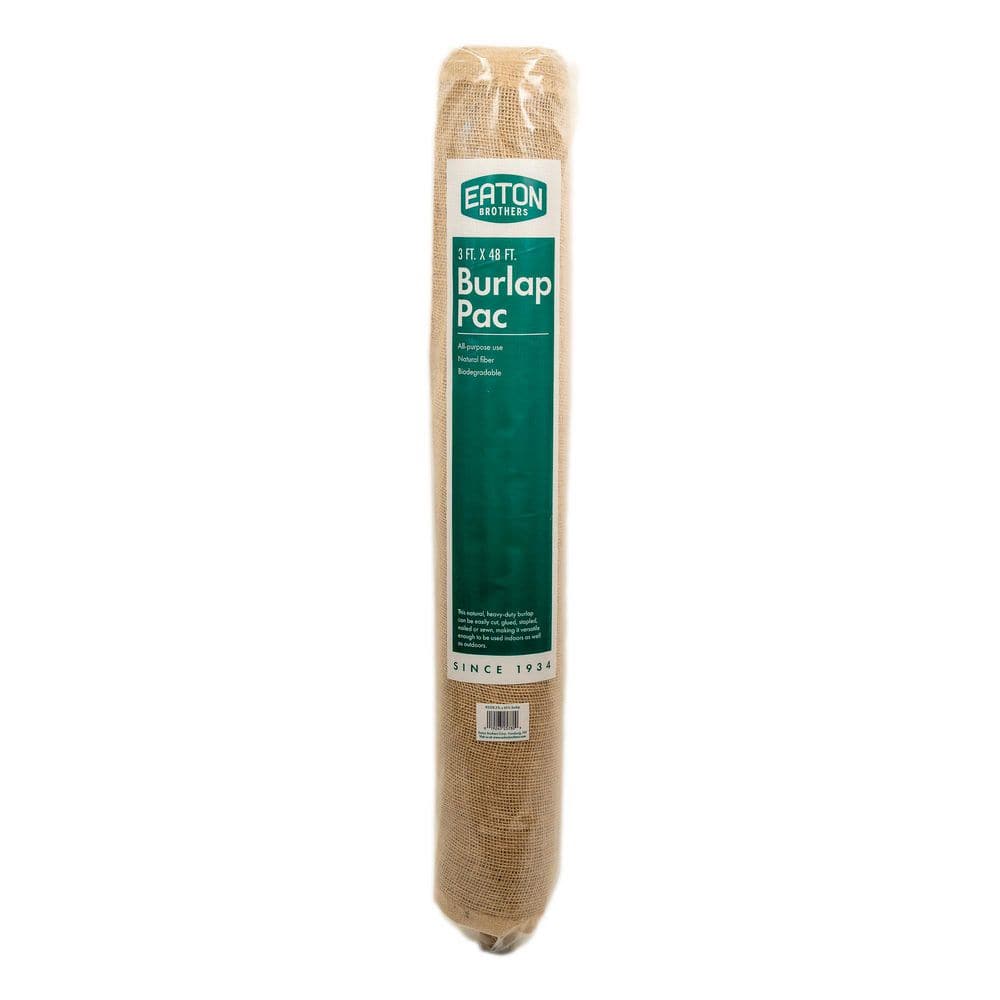 Eaton Brothers 3 ft. x 48 ft. 100% Natural Burlap Landscape Fabric 2578 ...