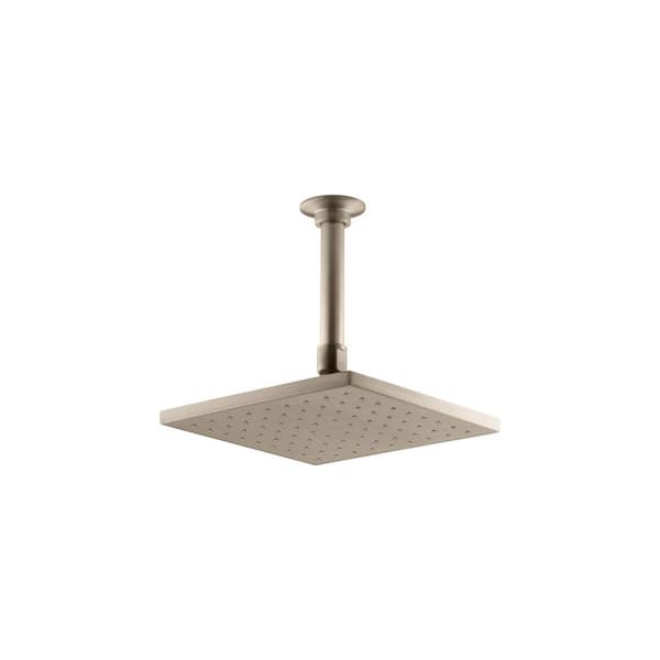 KOHLER 1-Spray Patterns 8 in. 1.75 GPM Ceiling Mount Rain Fixed Shower ...