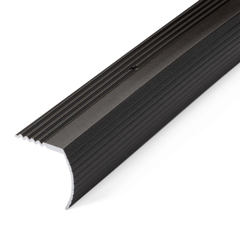 TrimMaster Mineral Bronze 1-1/16 in. x 72 in. Aluminum Stair Edging ...