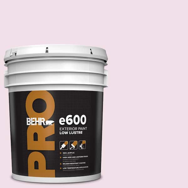 BEHR PRO 5 gal. #M120-1 Pink Proposal Low Luster Exterior Paint PR62005 ...
