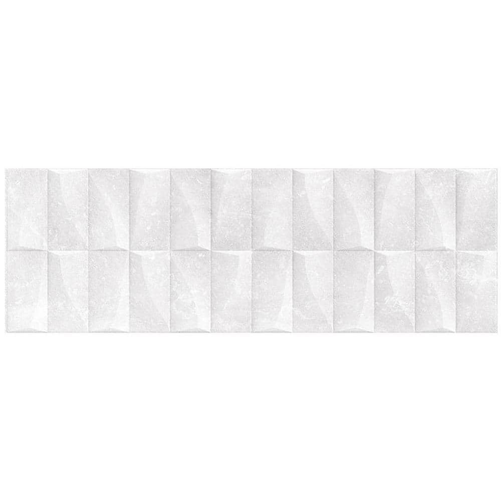 Apollo Tile Imprint 11.81 in. x 35.46 in. Matte White Ceramic Large ...