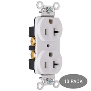 Faith 20 Amp 125-Volt Non-Tamper-Resistant NEMA5-15R Wall Mount Duplex ...