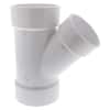 NIBCO 4 in. x 4 in. x 3 in. PVC DWV 45-Degree All Hub Wye C4810HD443 ...