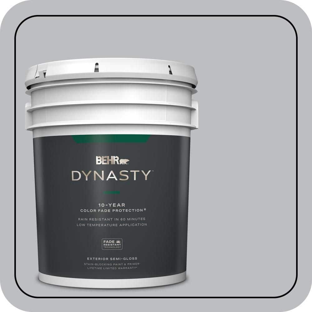 BEHR DYNASTY 5 gal. #N530-3 High Speed Access Semi-Gloss Exterior Stain ...
