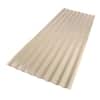 Palruf 26 in. x 6 ft. Corrugated PVC Roof Panel in Beige 190815 - The ...