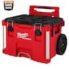 Milwaukee PACKOUT 22 in. Rolling Modular Tool Box Low Profile Handle 48 ...