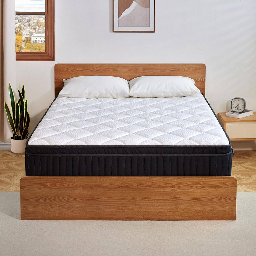 Babo Care Twin Medium Hybrid Memory Foam 10 in. Innerspring Breathable ...