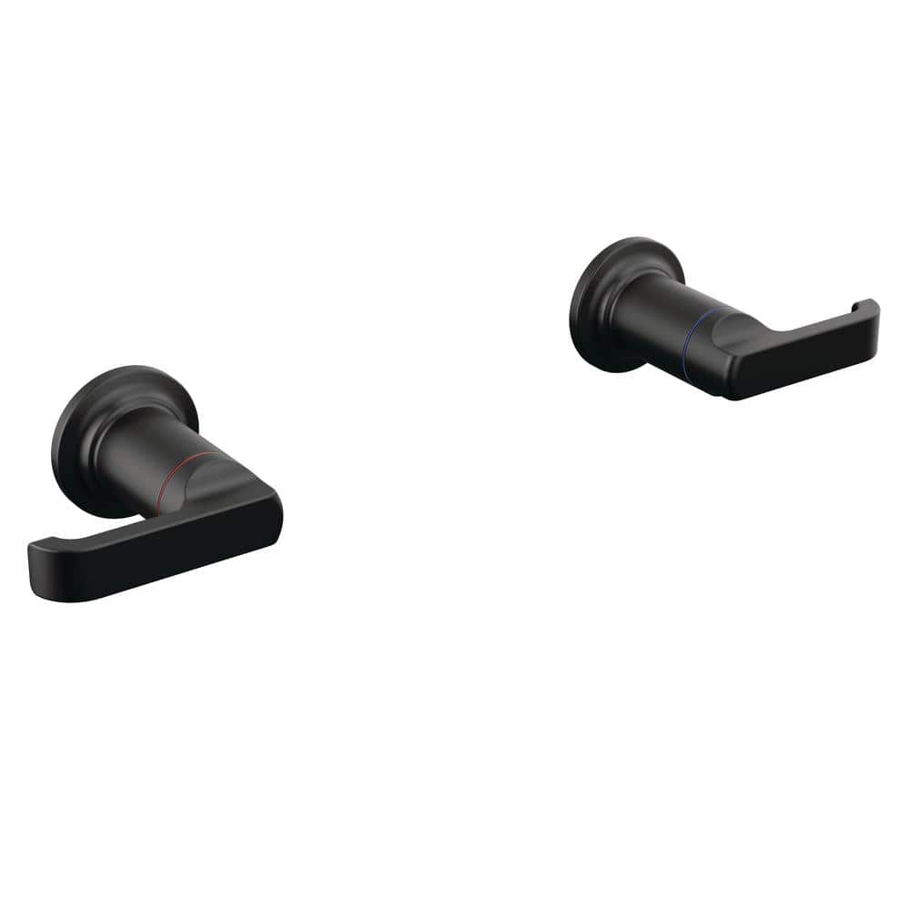 Delta Tetra Lever Wall Mount Tub Filler Handle in Matte Black H591BL ...