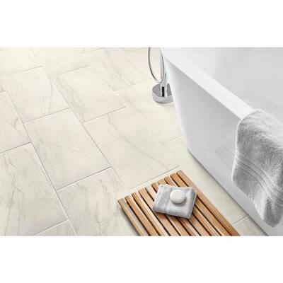12x24 - White - Porcelain Tile - Tile - The Home Depot