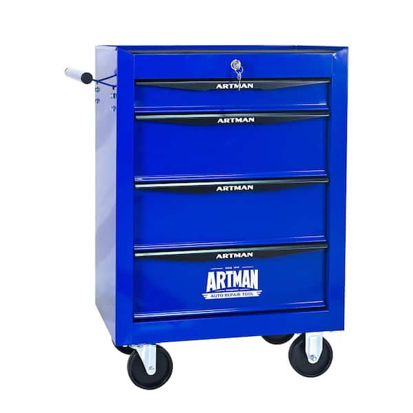 20 in. Rolling Metal Tool Chest with 4-Drawers-Steel Tool Cabinet ...