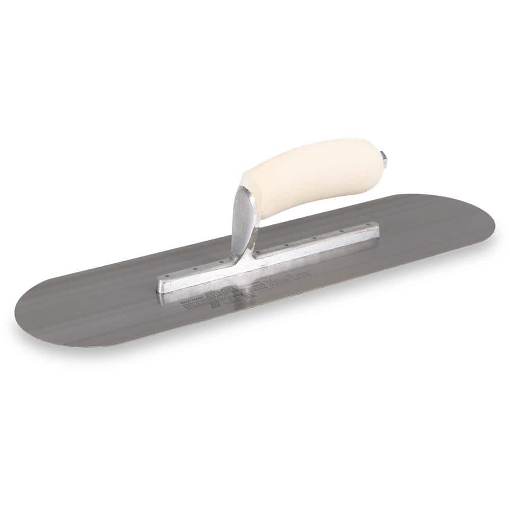 MARSHALLTOWN 16 in. x 4 1/2 in. Pool Trowel - Curved Wood Handle SP16 ...