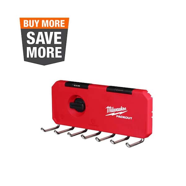Milwaukee PACKOUT 7-Hook Rack Tool Holder 48-22-8329 - The Home Depot