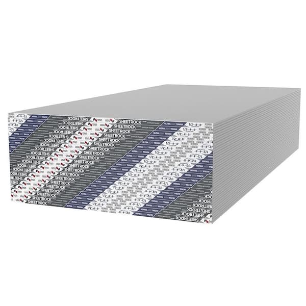 USG Sheetrock Brand 1/2 in. x 4 ft. x 8 ft. UltraLight Tough Drywall ...