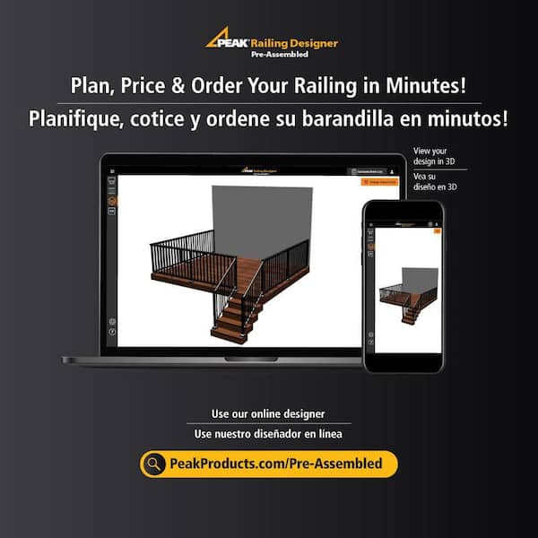 Aluminum - Deck Stair Railings - The Home Depot