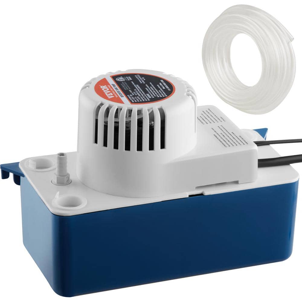 VEVOR Condensate Removal Pump 1/50 HP 65 GPH 15 ft. Lift 115-Volt ...