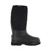 BOGS Rancher Men 16 in. Size 9 Black Rubber with Neoprene Waterproof ...