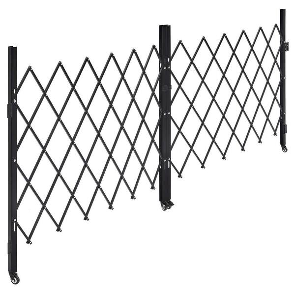 SKYSHALO Single Folding Security Gate, Lockable Scissor Gate with 360 ...