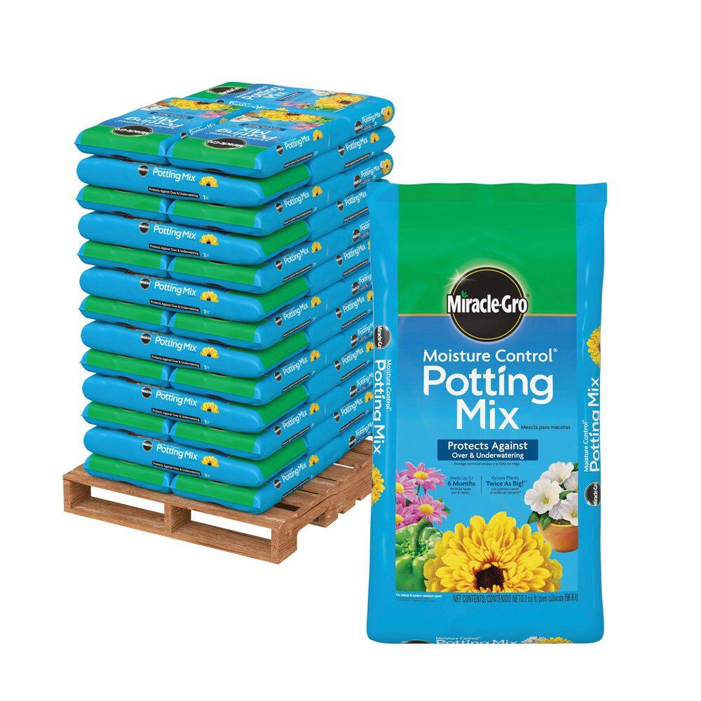 Miracle-Gro Moisture Control Potting Mix Pallet, 78 cu. ft., For Indoor ...