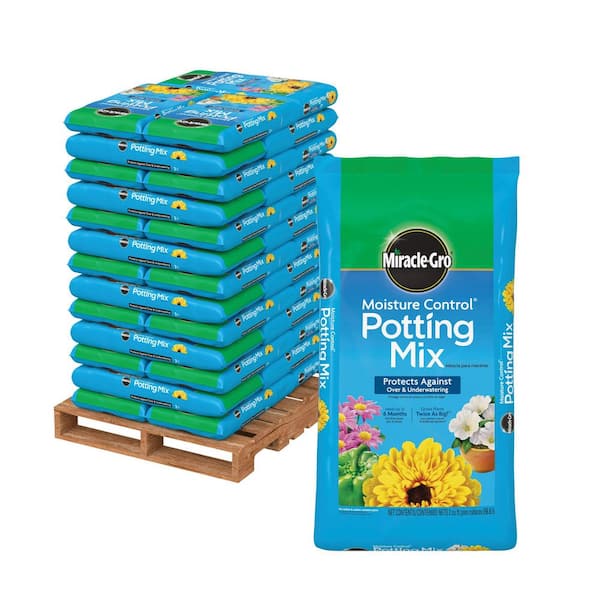 Miracle-Gro Moisture Control Potting Mix Pallet, 78 cu. ft., For Indoor and Outdoor Container ...