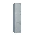 Mlezan 3-Tier Tall Locker Cabinet with Keys Metal Storage Loker 17 in ...