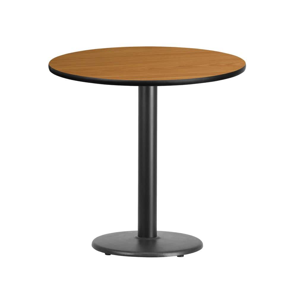 Flash Furniture 30 in. Round Natural Laminate Table Top with 18 in ...