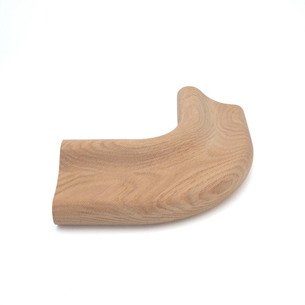 American Pro Decor 1-3/8 in. x 4-3/8 in. x 4-3/8 in. Unfinished Red Oak ...