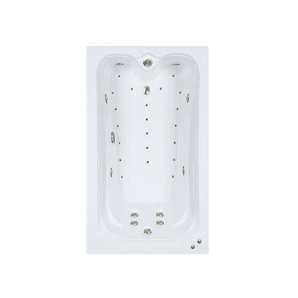 Comfortflo Premier 60 in. x 42 in. Acrylic Rectangular Drop-in ...