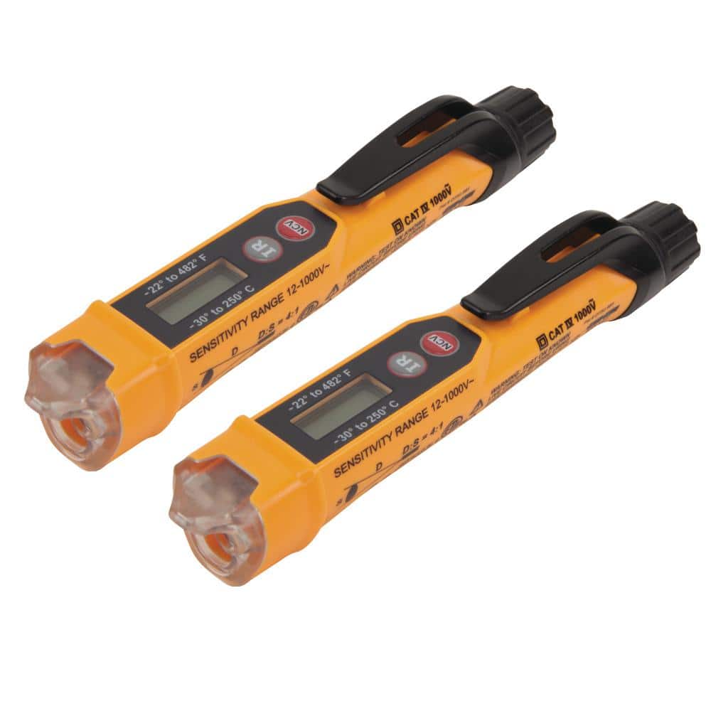 Klein Tools 12V to 1000V Non-Contact Voltage Tester Pen with Infrared ...