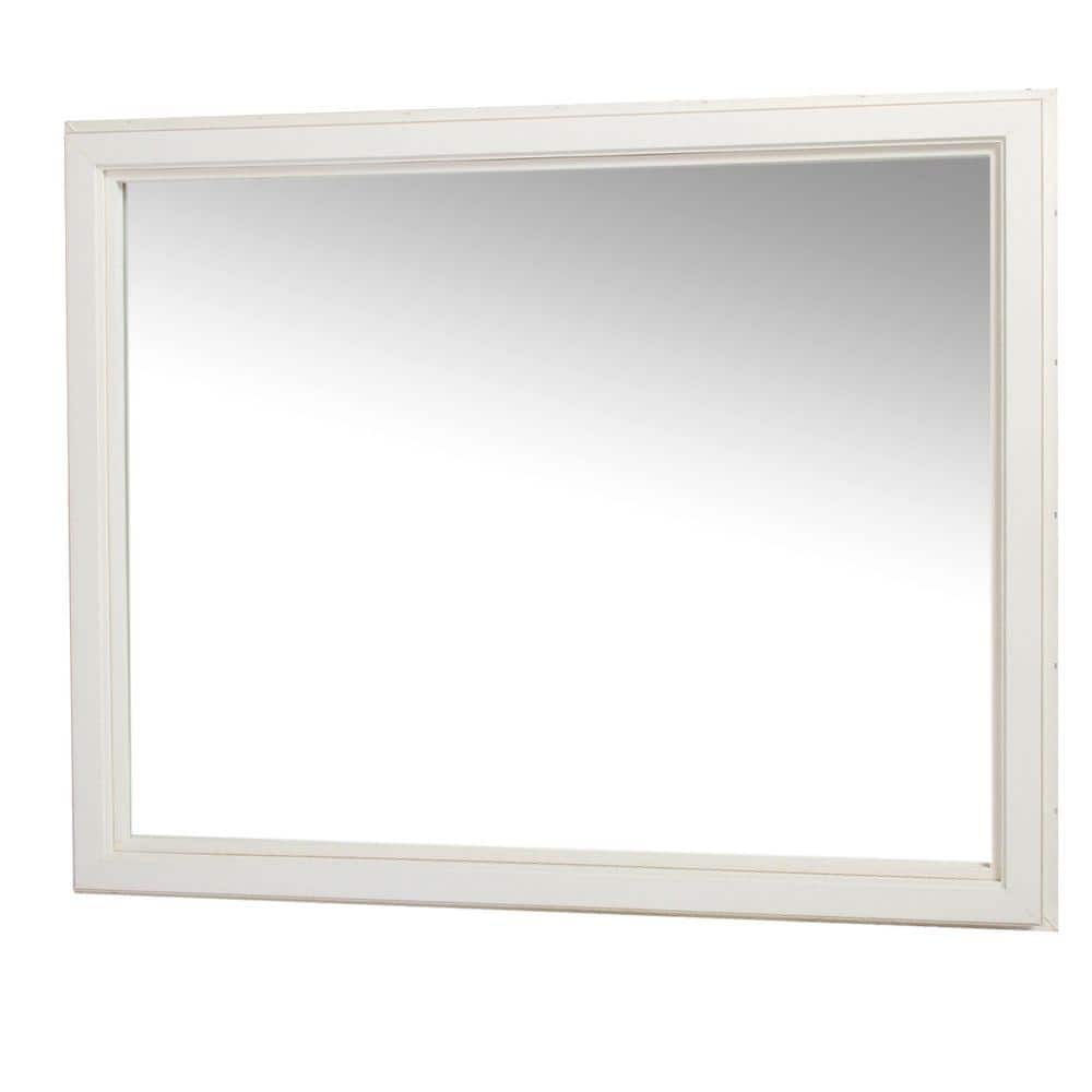 TAFCO WINDOWS 60 in. x 48 in. White Double-Pane Insulated Glass Vinyl ...