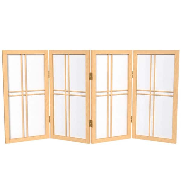 Reviews for RED LANTERN 2 ft. Short Desktop Window Pane Shoji Screen ...