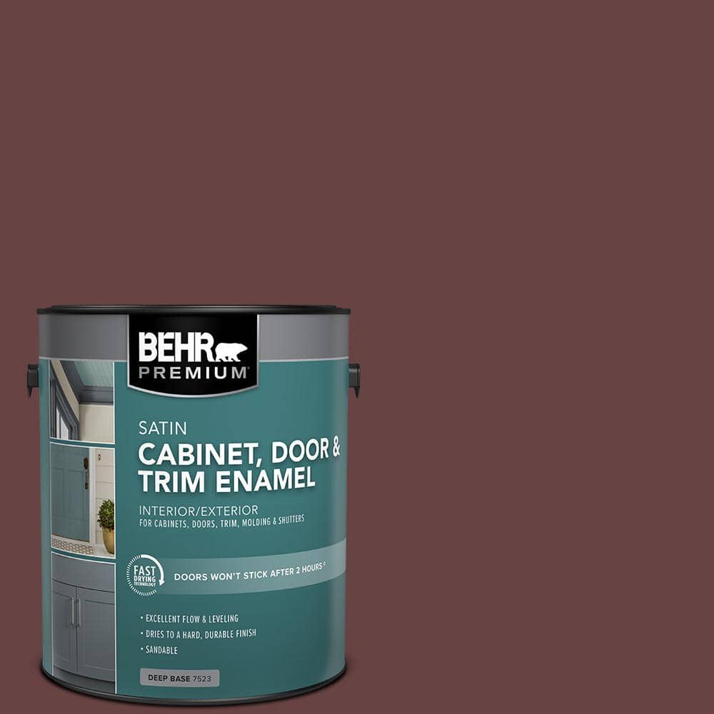 BEHR PREMIUM 1 gal. #MQ1-14 Twinberry Satin Enamel Interior/Exterior ...