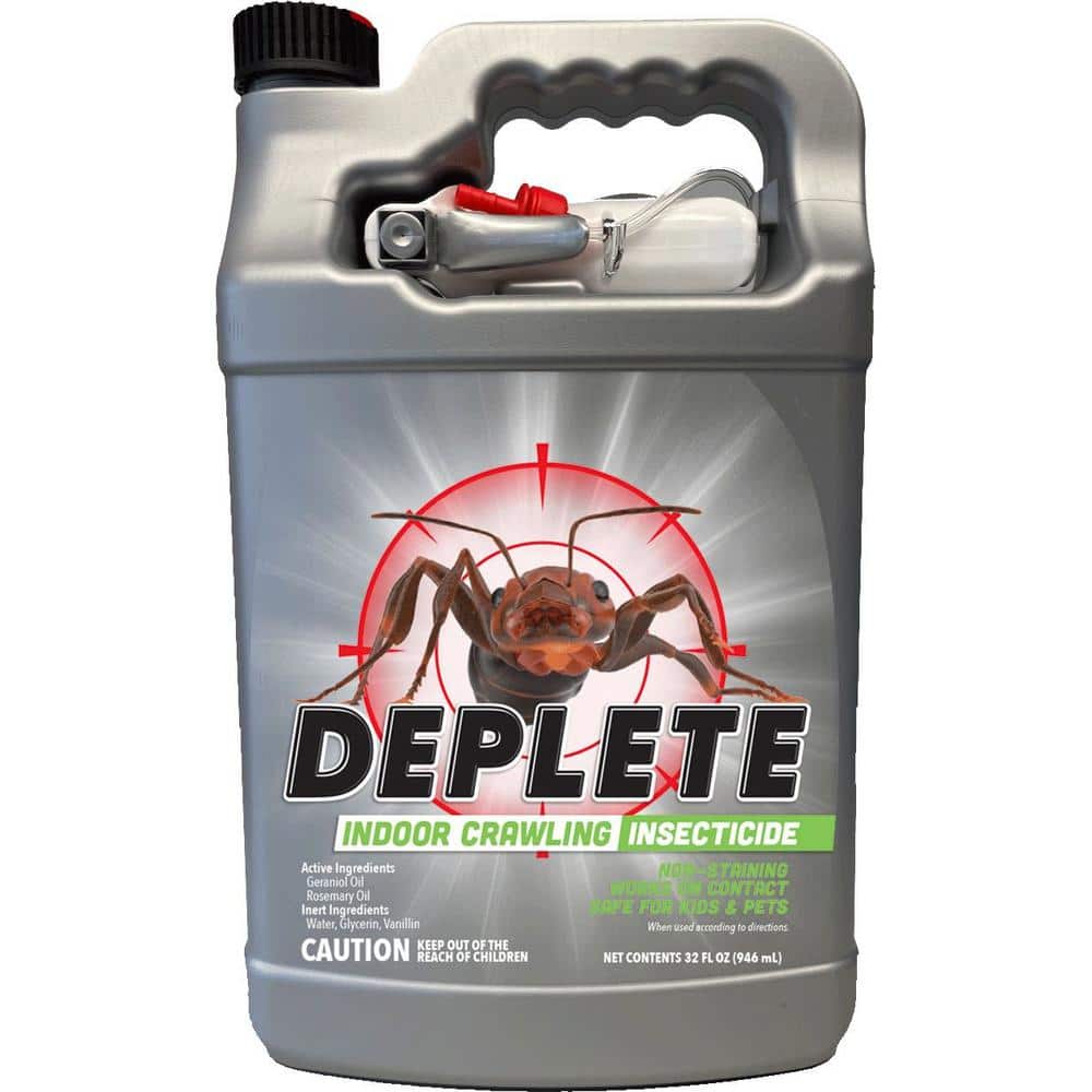 DEPLETE Indoor Crawling Insecticide, Gallon with Nested Sprayer D-IC-UT ...