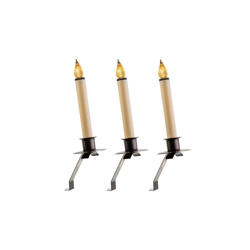 Cambridge Slant Bracket LED Battery Operated Antique Bronze Window ...