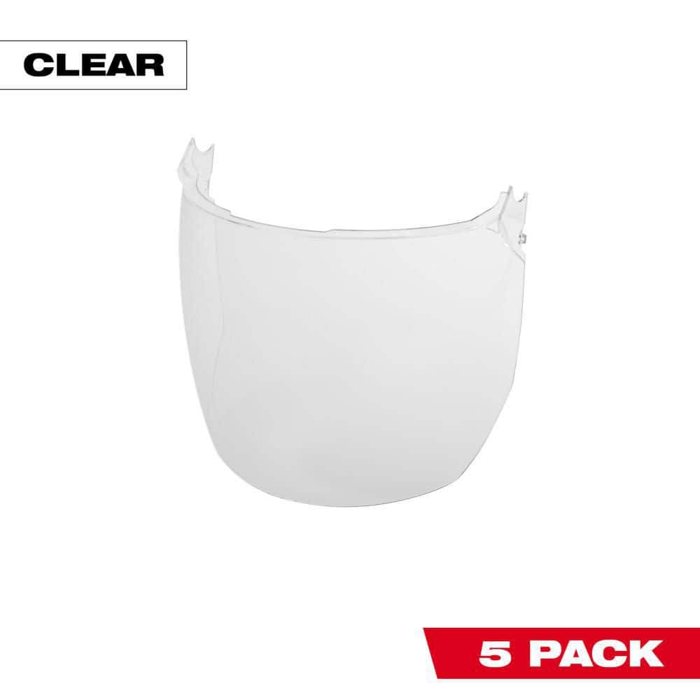 Milwaukee BOLT Fog Free Clear Full Face Replacement Shields (5-Pack) 48 ...