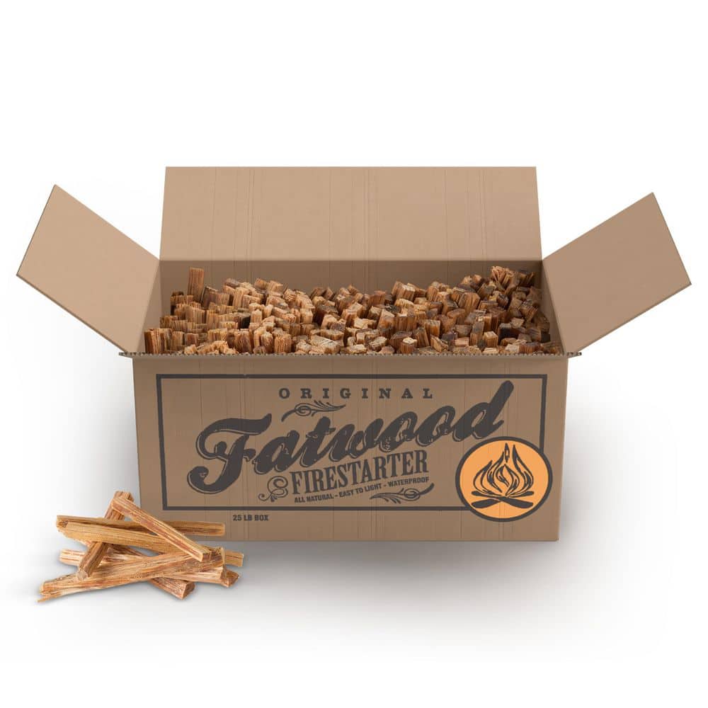 Pure Garden 25 lb. Fatwood Firestarter Kindling Sticks HW9990004 - The ...